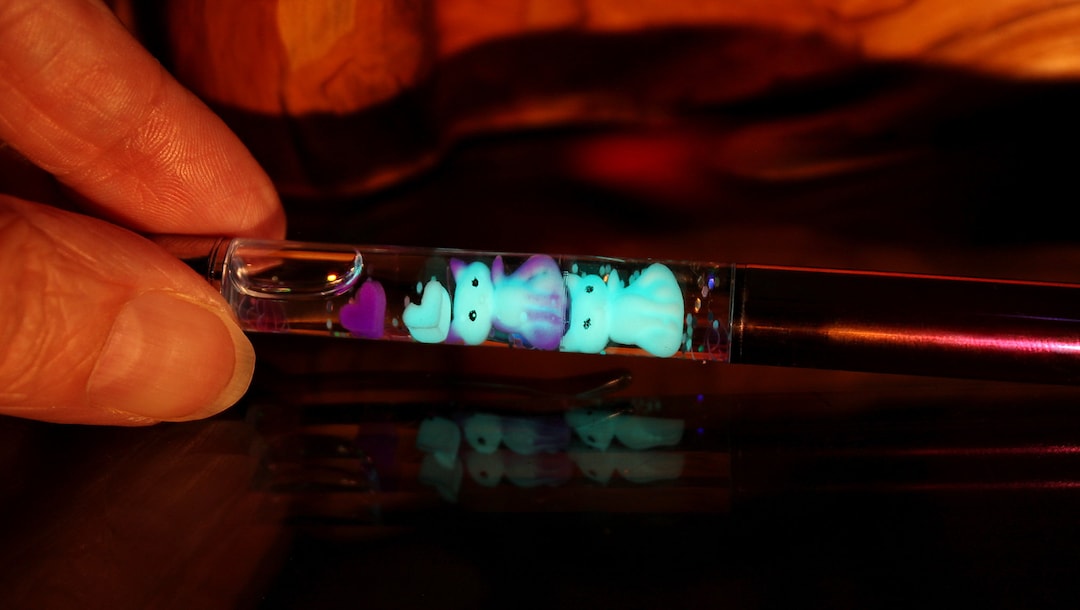 Float Pen Glow in the Dark / Cat Floating Pen / 2 Cats Pen / Rainbow ...