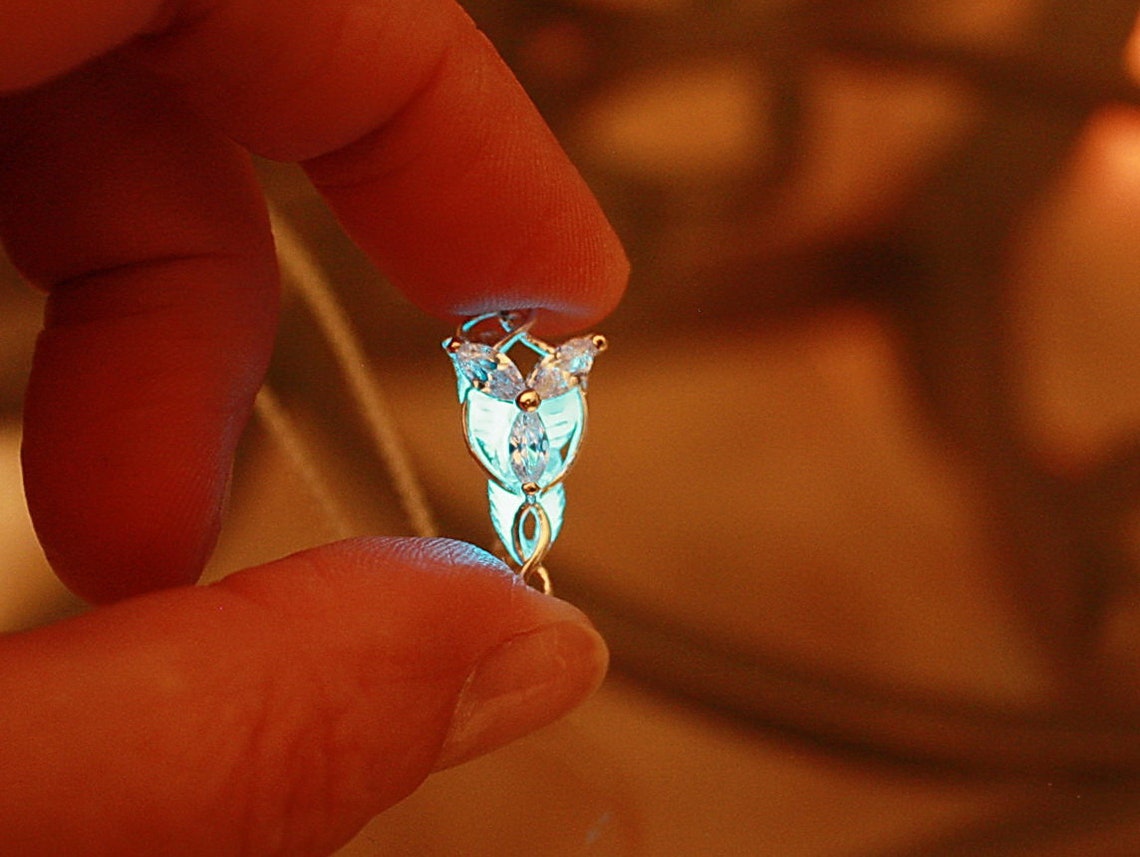 Angel Pendant Glow in the Dark / Sterling Silver Angel - Etsy