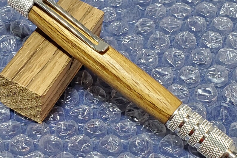 Aluminum Dura Click EDC every Day Carry Pen With a Zebrawood - Etsy