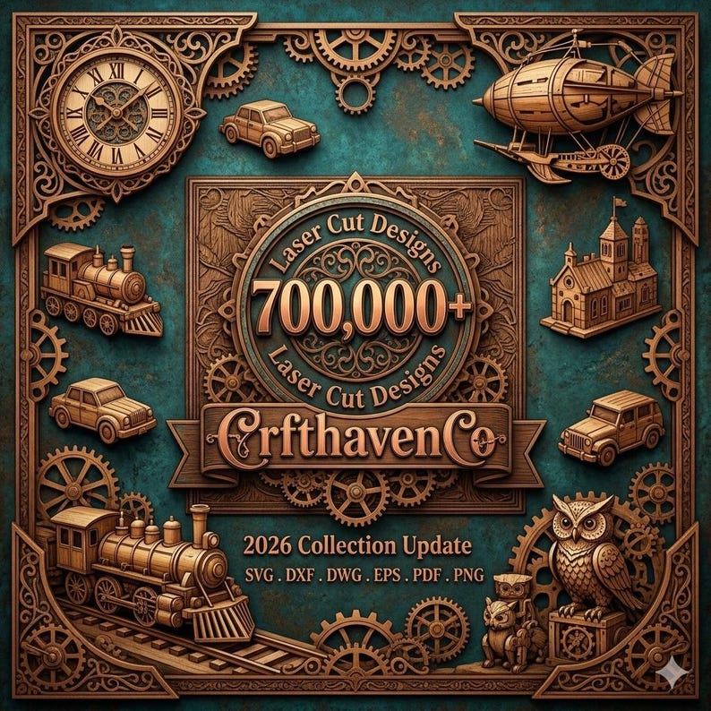 700,000+ Laser Cut Designs Bundle, CNC, Engraving, Craft Files (svg ...