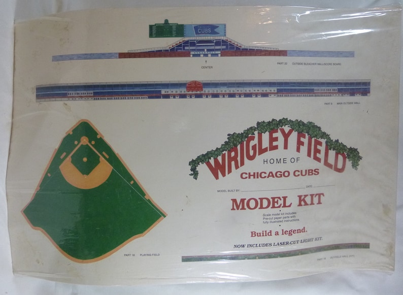 Major League Baseball Wrigley Field Model Kit MLB Limited Edition Cubs ...