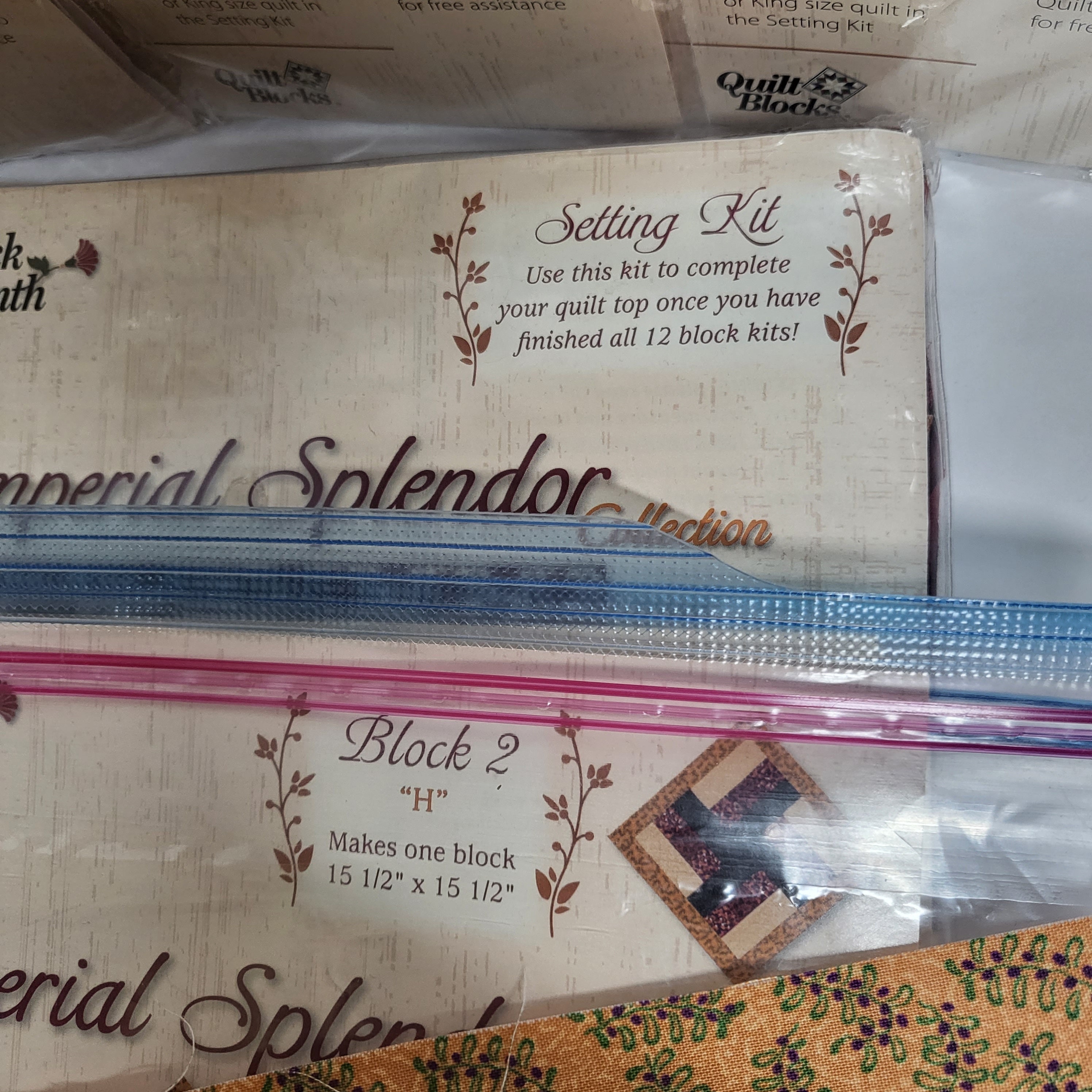 Imperial Splendor Collection Jo-ann 12 Quilt Blocks of the Month ...