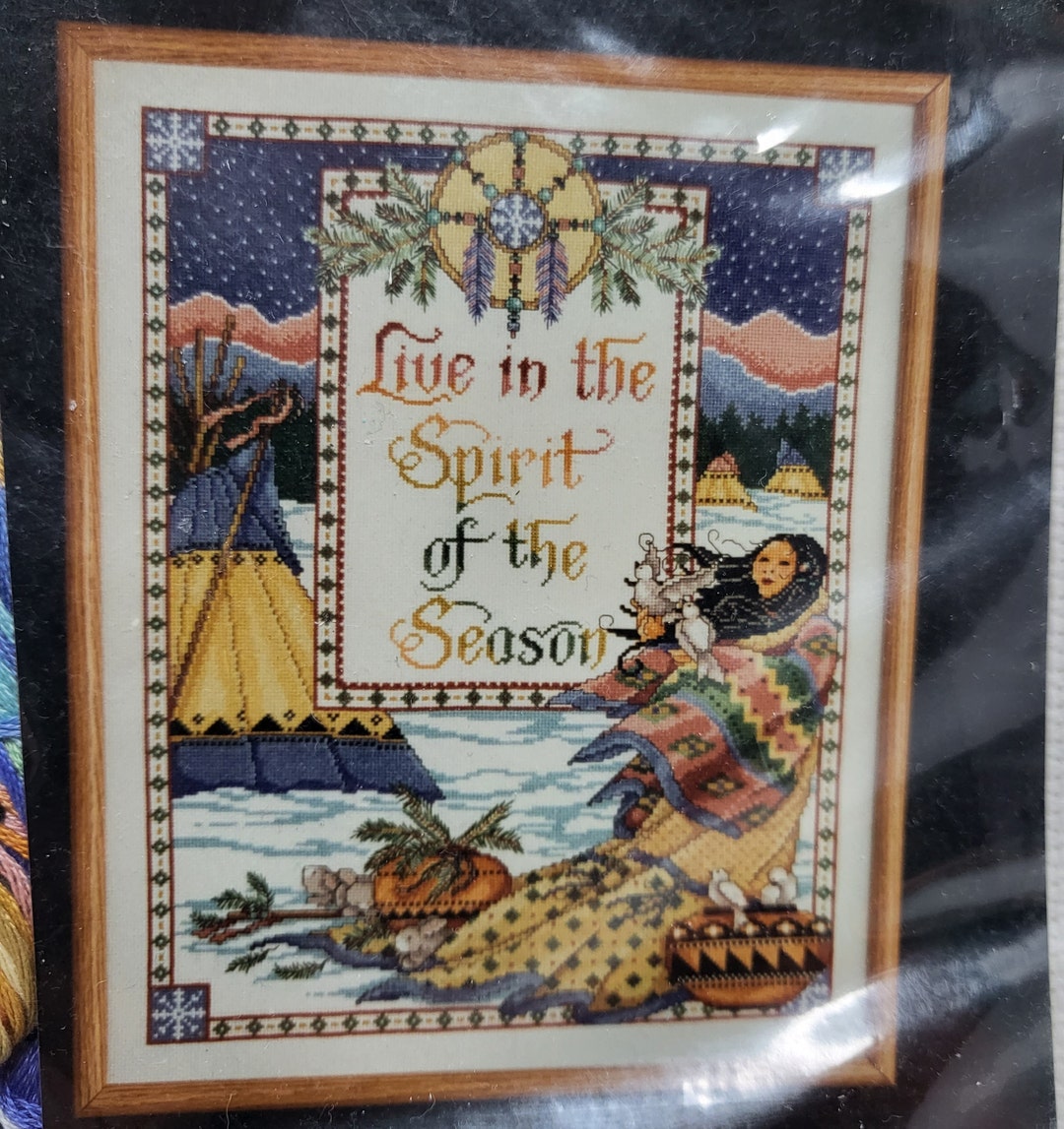 Design Works Kit 9674 Cross Stitch Sprit of the Season Native American ...