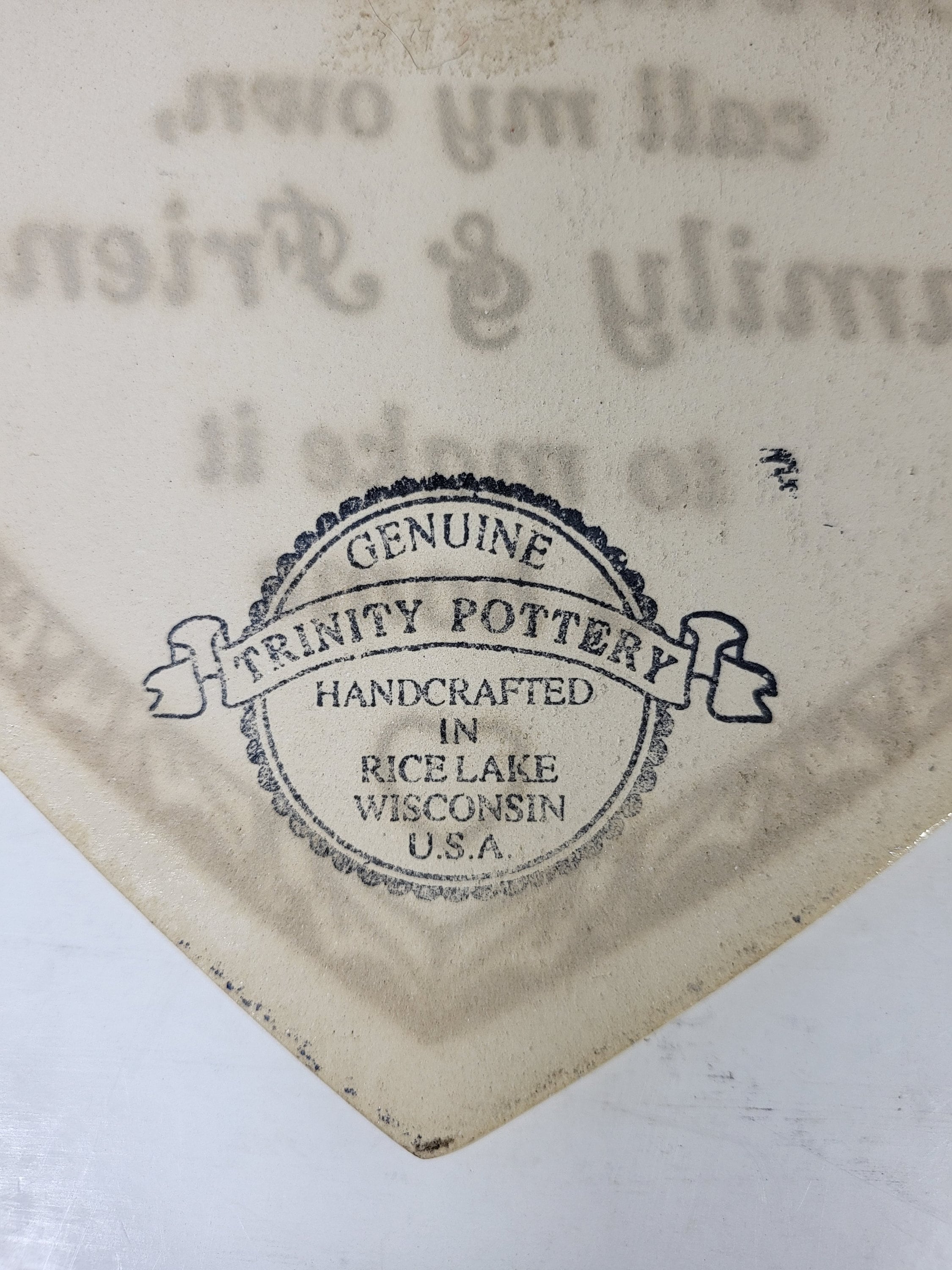 Heart Poem Hanging Genuine Trinity Pottery Handcraft - Etsy