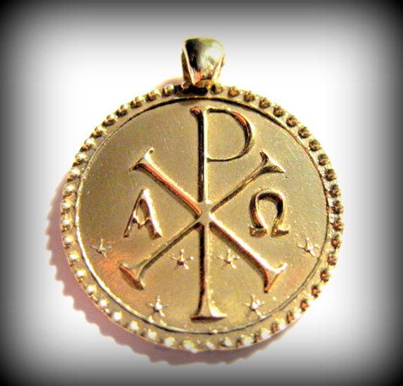 Chi Rho Pendant MADE TO ORDER - Etsy
