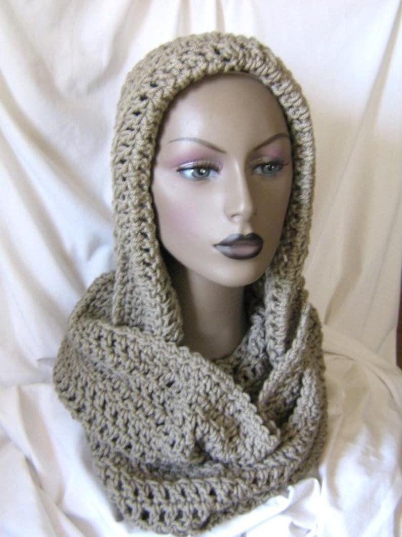 Hooded Infinity Scarf 5 Colors - Etsy