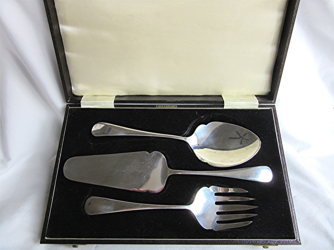 Silver Plate Serving Set-3 Pc - Etsy
