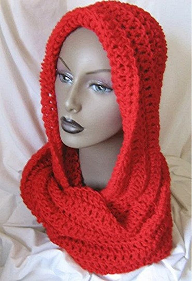 Hooded Infinity Scarf 5 Colors - Etsy