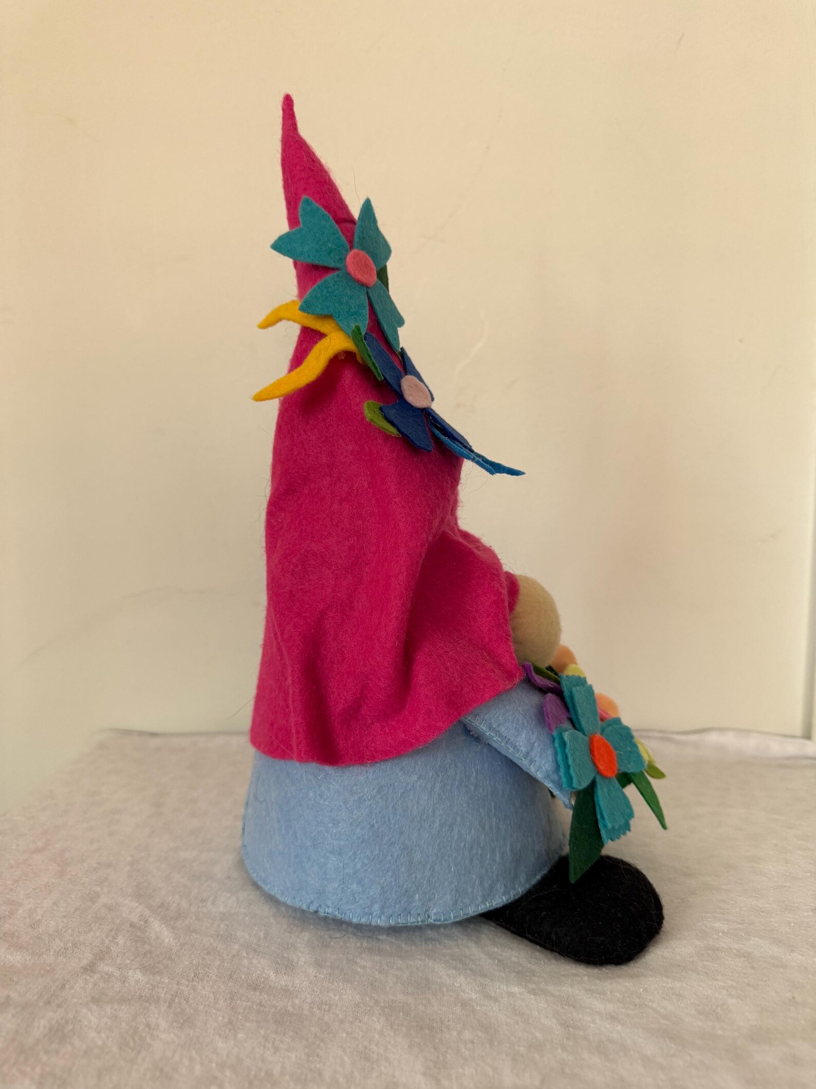 Handmade Felt Gnome With Flower Hat and Bouquet – Summer Decor - Etsy