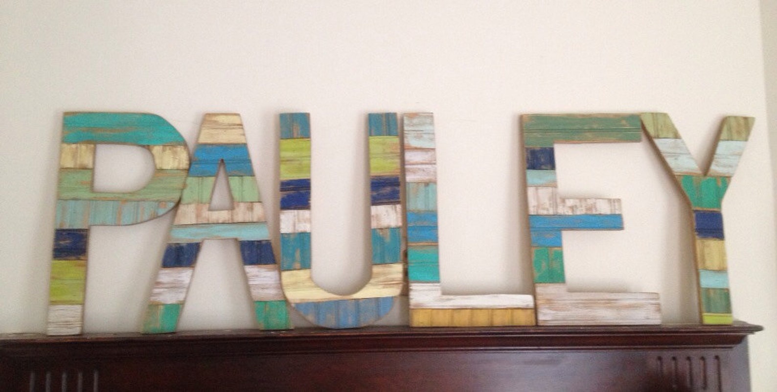 Custom Painted and Distressed Letters - Etsy