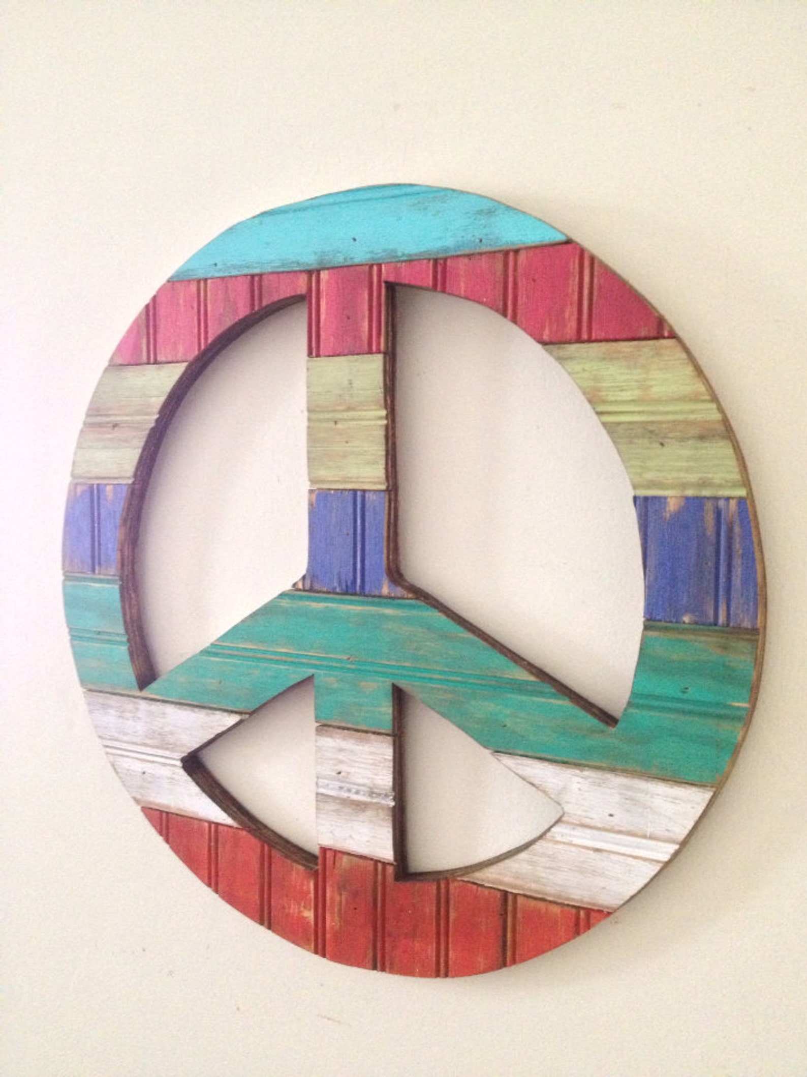 Rustic Home Decor Peace Sign - Etsy