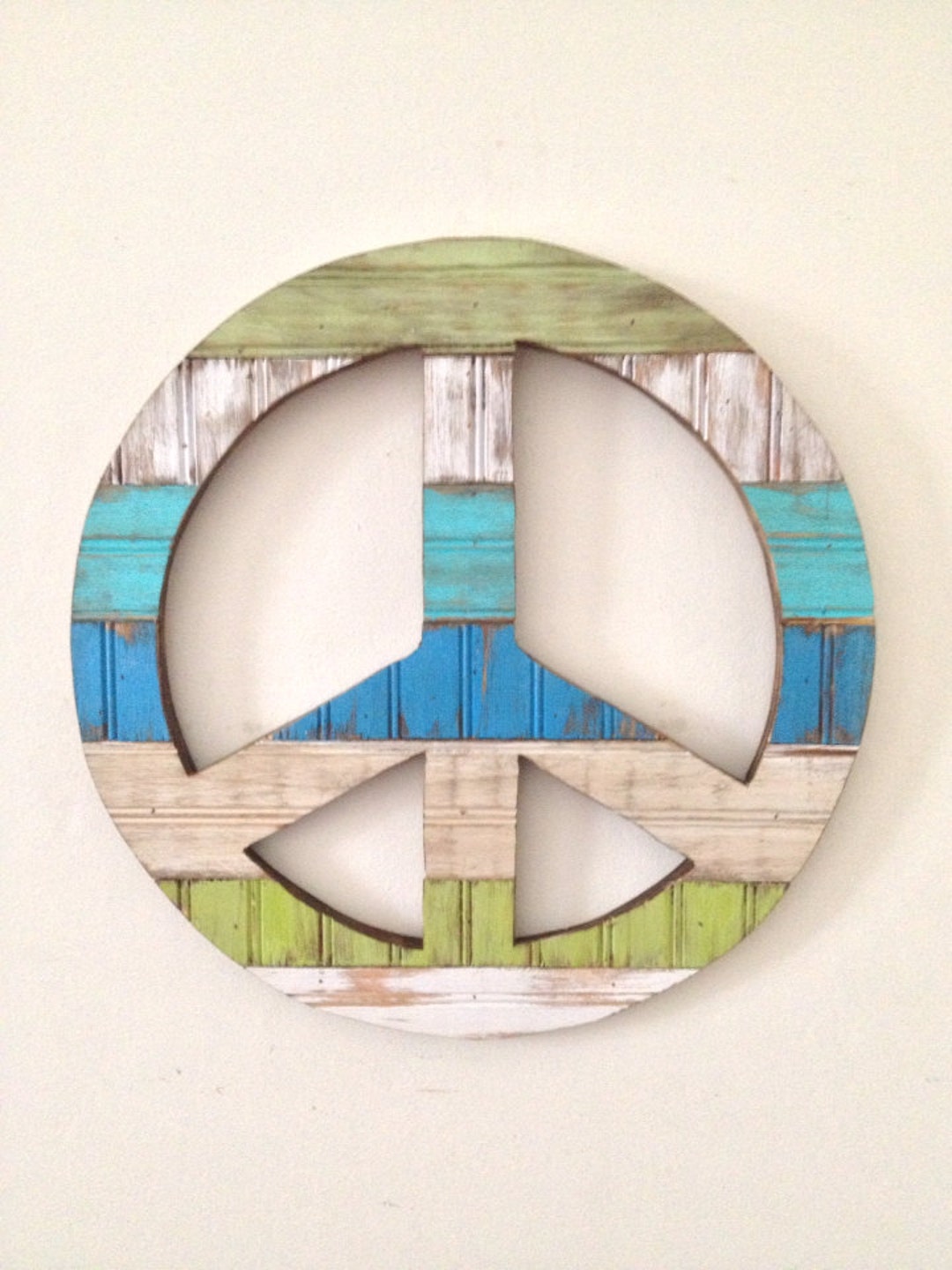 Rustic Home Decor - Peace Sign - Etsy