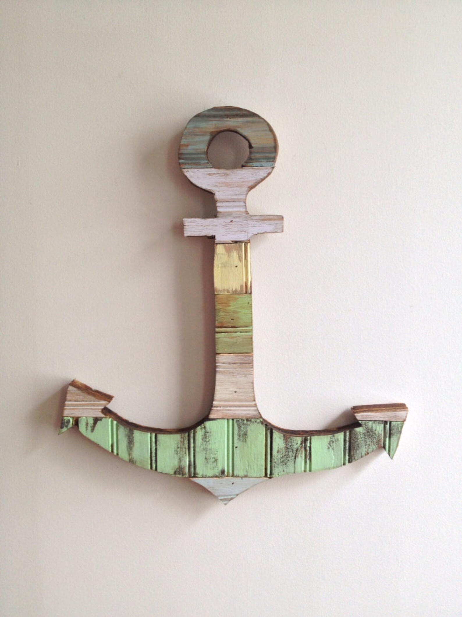 Beach House Decor Wood Anchor Wall Hanging - Etsy
