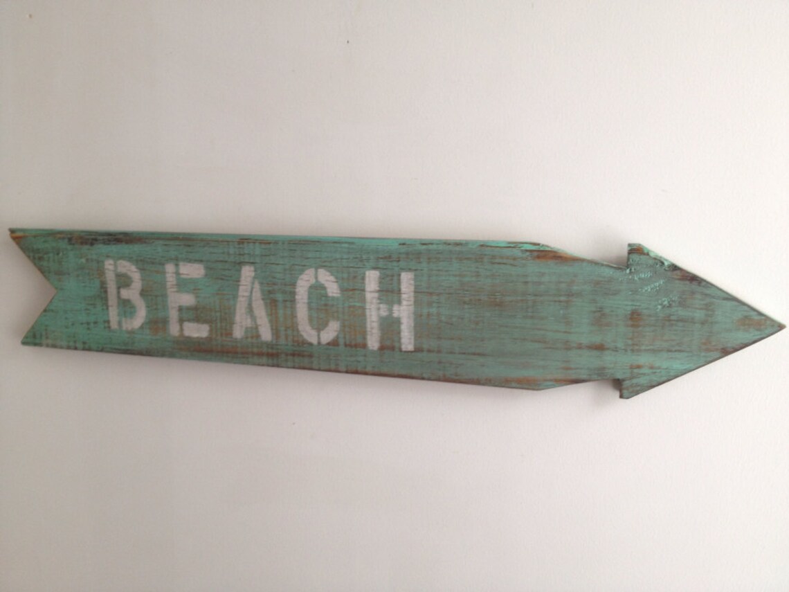 Rustic BEACH Sign Made Out of Reclaimed Wood - Etsy