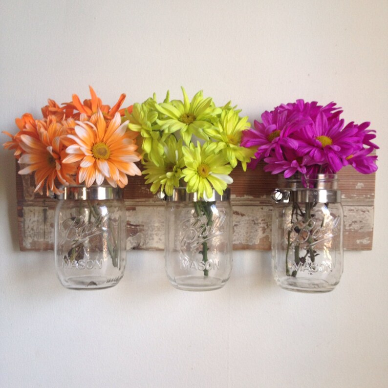 Rustic Wall Decor to Display Flowers - Etsy