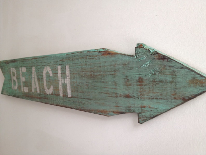 Rustic BEACH Sign Made Out of Reclaimed Wood - Etsy