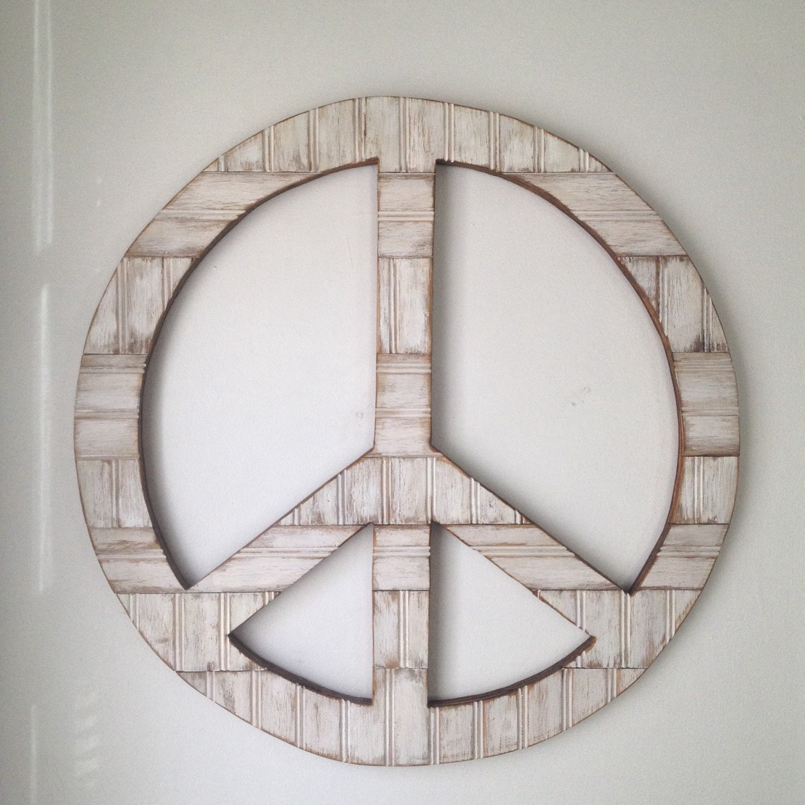 Large 24 Rustic Wood Peace Sign Wall Decor - Etsy