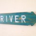 River Rustic Home Decor Wall Hanging Sign Made Form Reclaimed Wood - Etsy