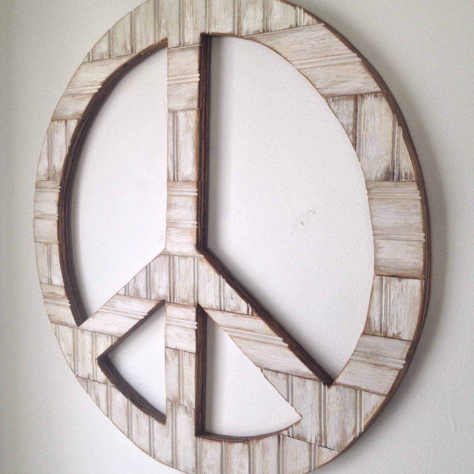 Large 24 Rustic Wood Peace Sign Wall Decor - Etsy