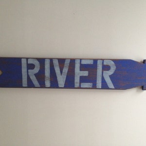 River - Rustic Home Decor Wall Hanging Sign Made Form Reclaimed Wood - Etsy