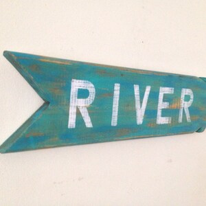 River - Rustic Home Decor Wall Hanging Sign Made Form Reclaimed Wood - Etsy