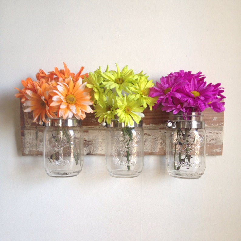Rustic Wall Decor to Display Flowers - Etsy