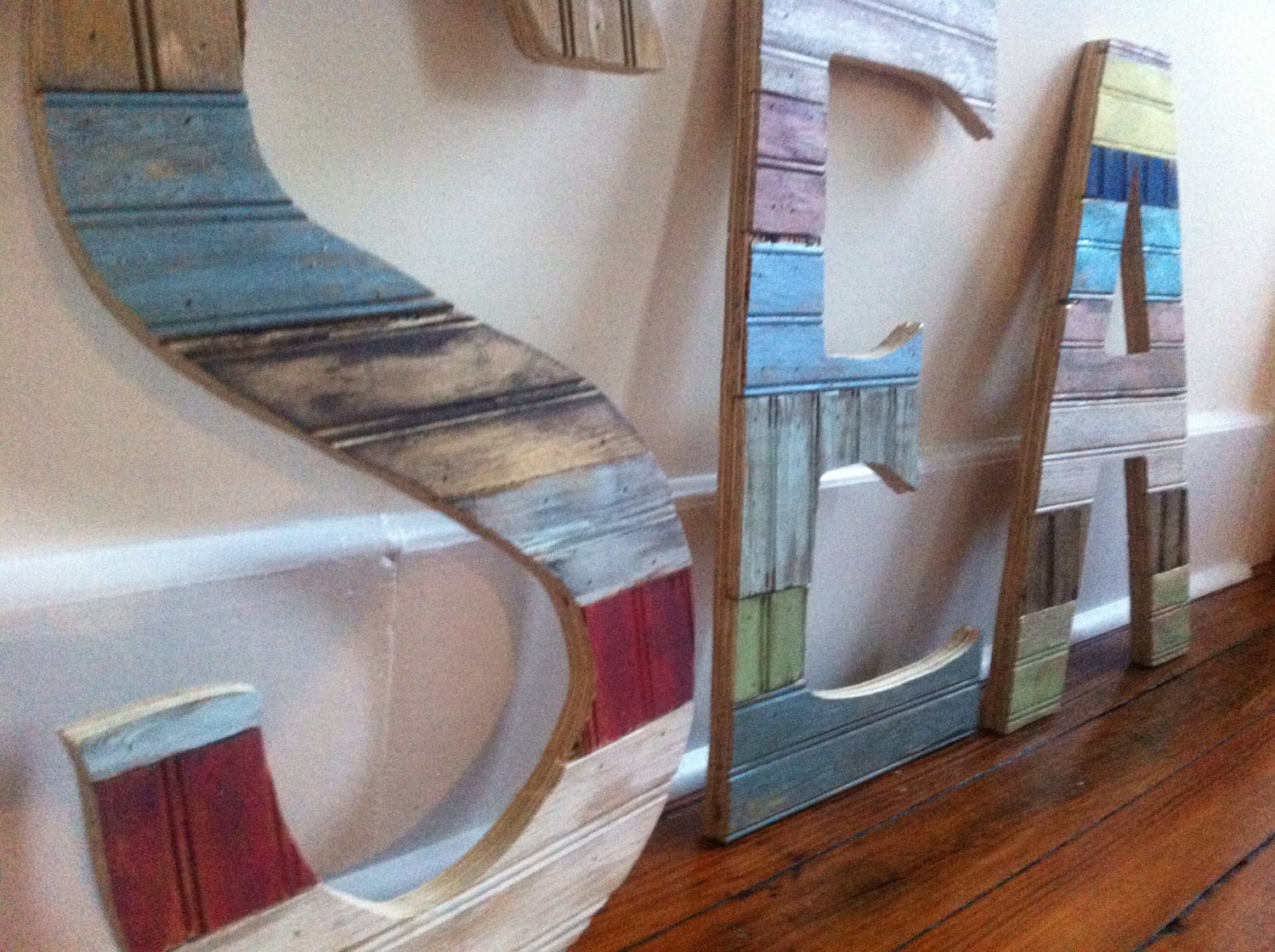 Rustic Wood Wall Decor SEA - Etsy