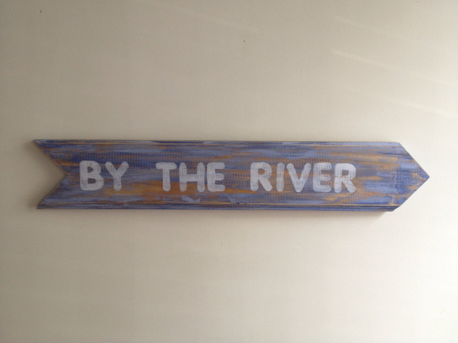 By the River Rustic Home Decor Wall Hanging Sign Made Form | Etsy