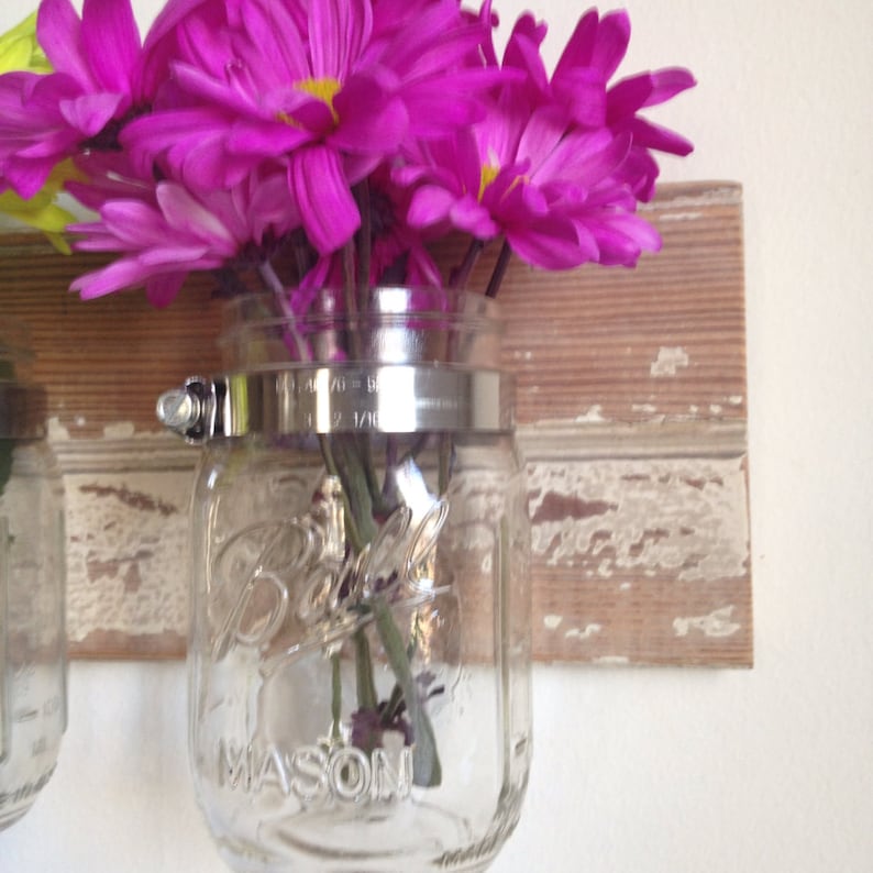 Rustic Wall Decor to Display Flowers - Etsy