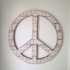 Large 24" Rustic Wood Peace Sign Wall Decor - Etsy