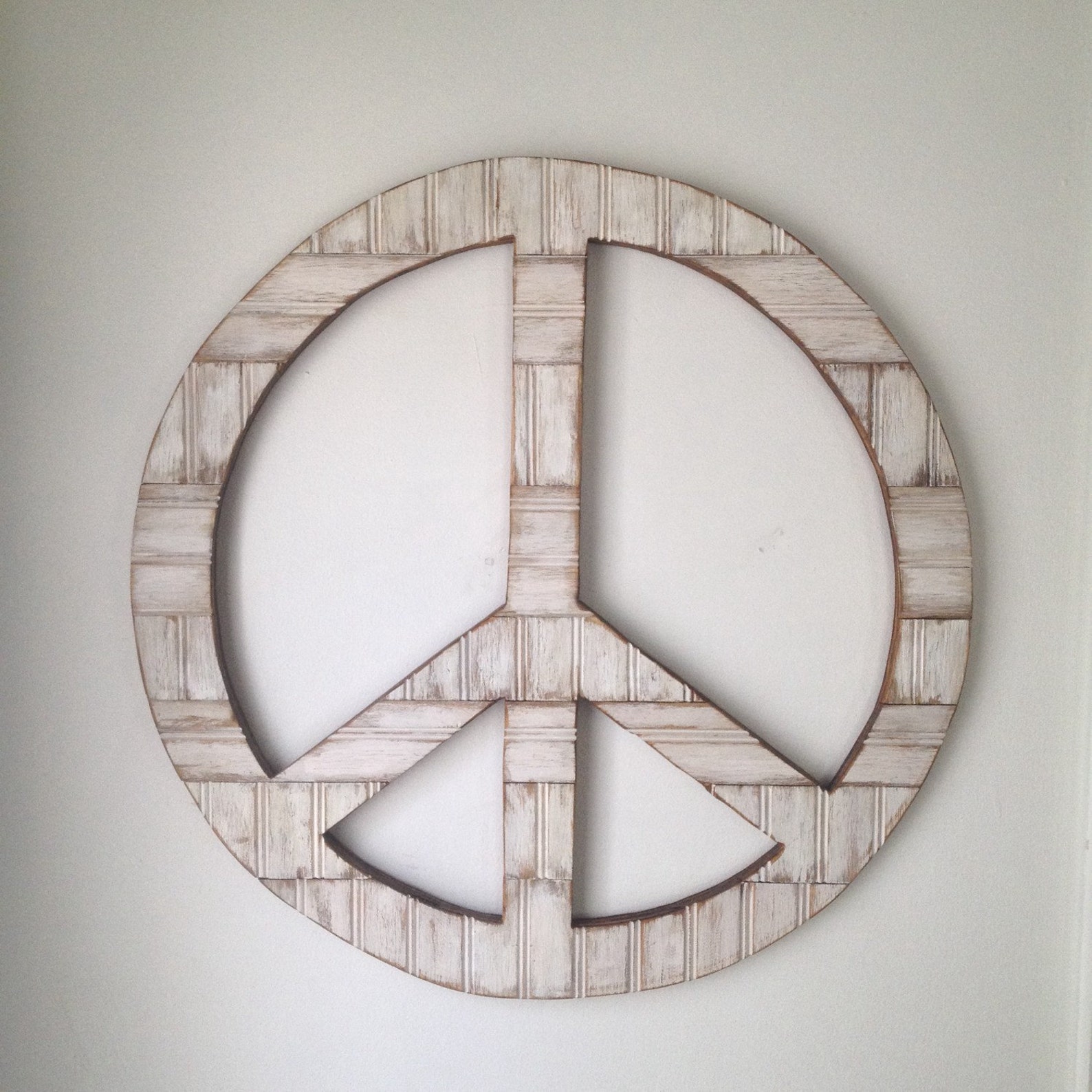Large 24" Rustic Wood Peace Sign Wall Decor - Etsy