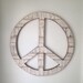 Large 24" Rustic Wood Peace Sign Wall Decor - Etsy