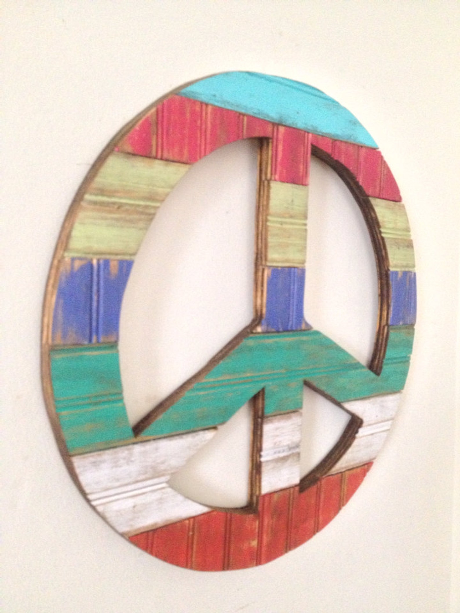 Rustic Home Decor Peace Sign - Etsy