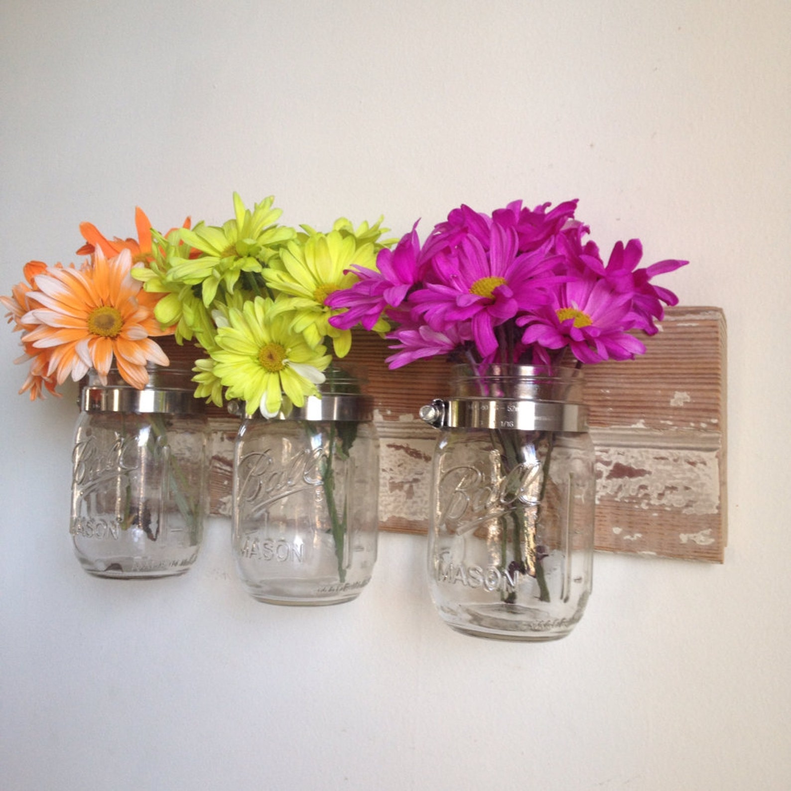 Rustic Wall Decor to Display Flowers - Etsy
