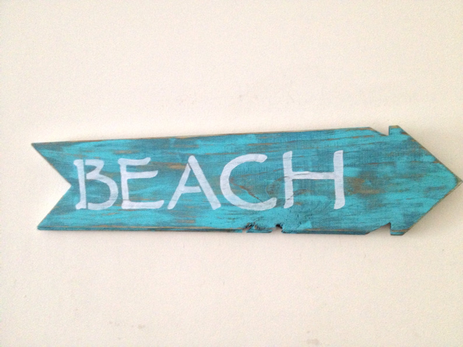 Rustic Wall Decor - BEACH Sign Made Out of Reclaimed Tongue and Groove ...