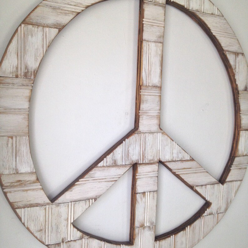 Large 24 Rustic Wood Peace Sign Wall Decor - Etsy