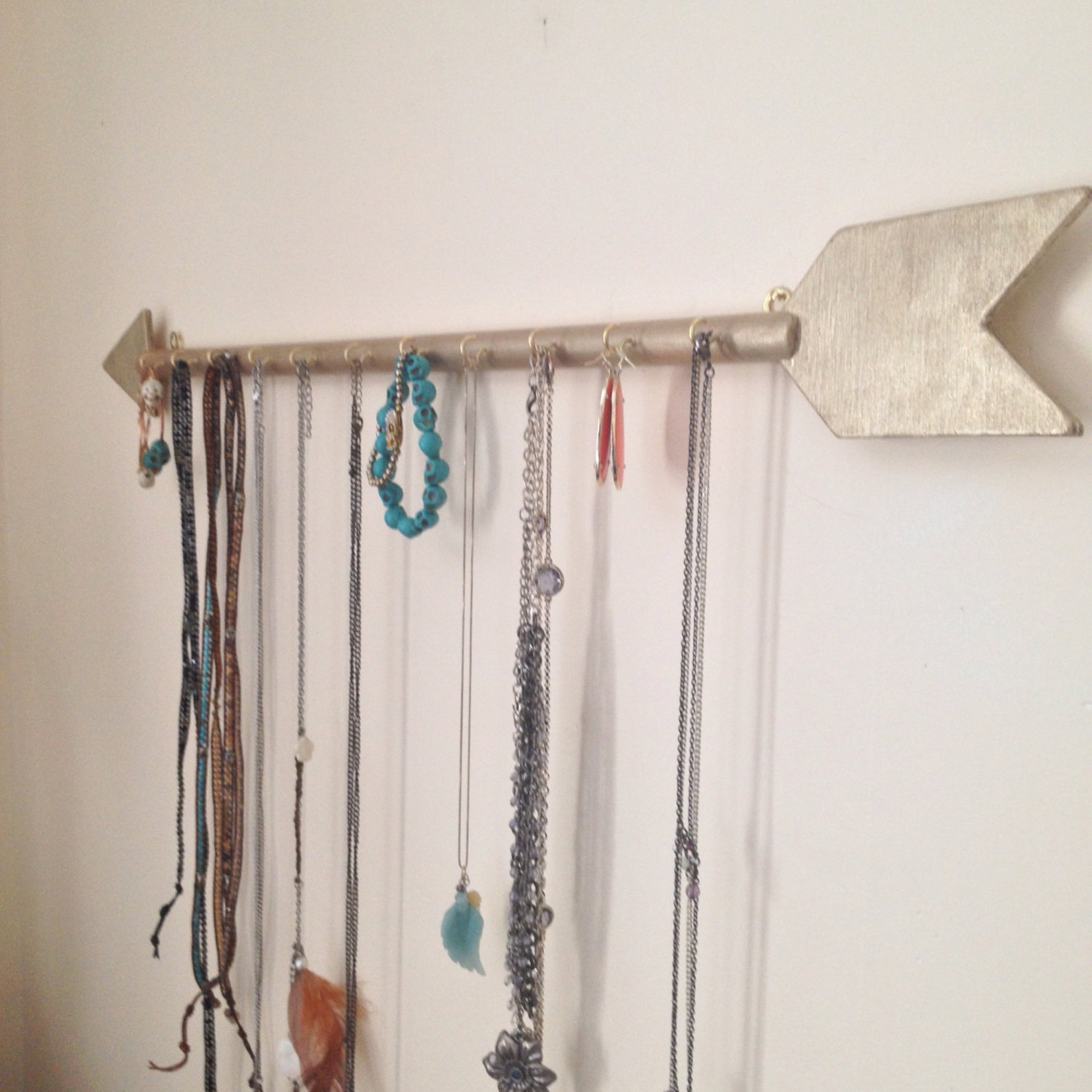 Gold Arrow Jewelry Hanger - Etsy