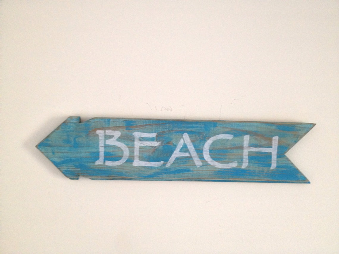 Rustic BEACH Sign Made Out of Reclaimed Tongue and Groove Wood - Etsy