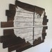 Rustic Home Decor Map of the United States Made From Reclaimed Wood - Etsy