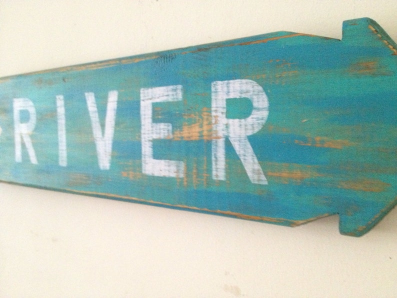 River - Rustic Home Decor Wall Hanging Sign Made Form Reclaimed Wood - Etsy