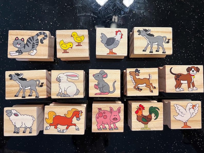 Huge Adorable Animal Rubber Stamp Bundle Lot of 40 - Etsy