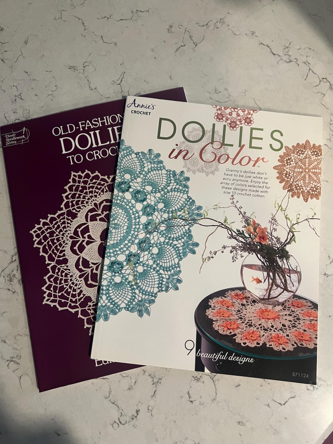 How to Crochet Doilies 2 Books With Beautiful Colored Patterns. - Etsy