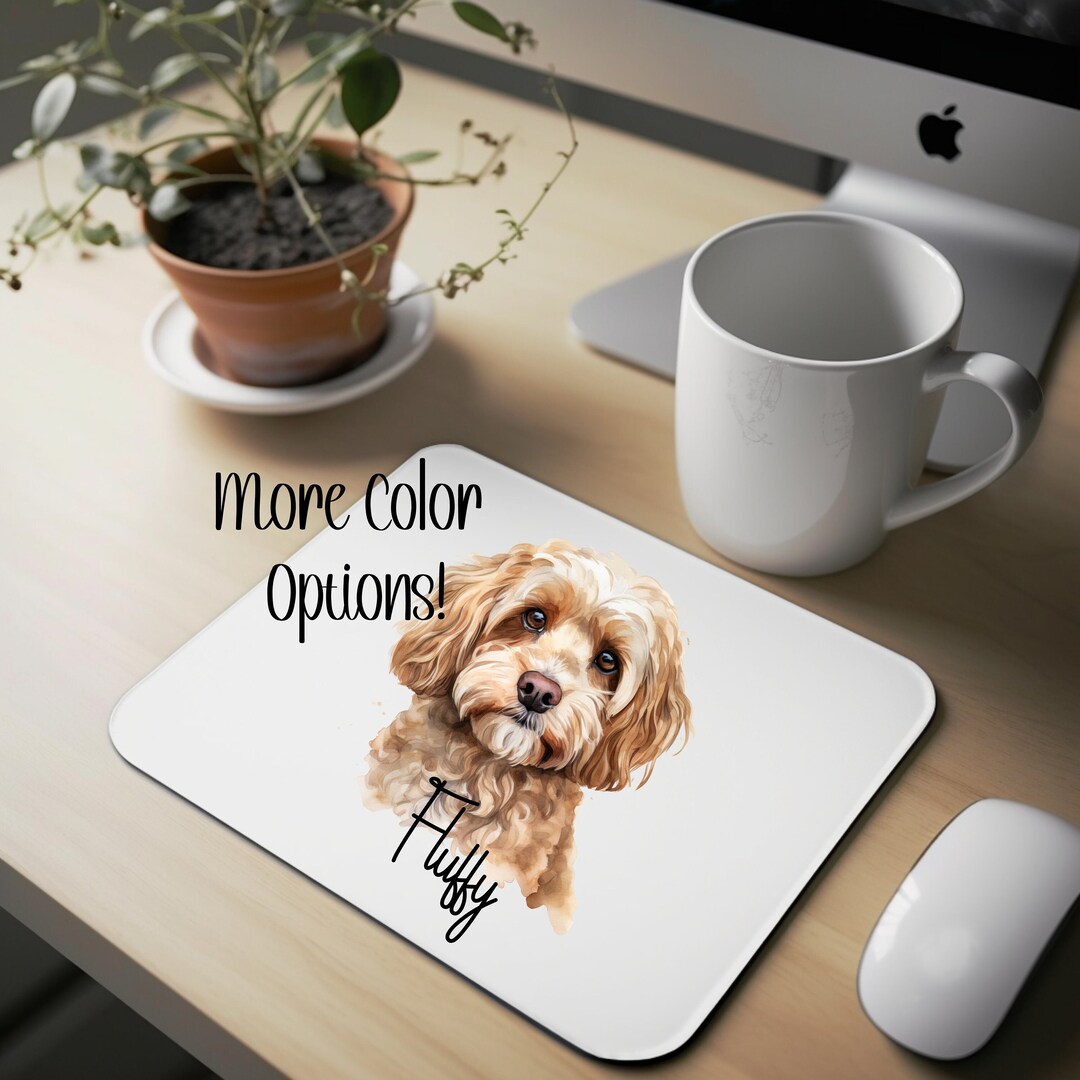Cockapoo Pad Dog Mouse Pad Personalized Custom Gaming Mouse Pad Spaniel ...