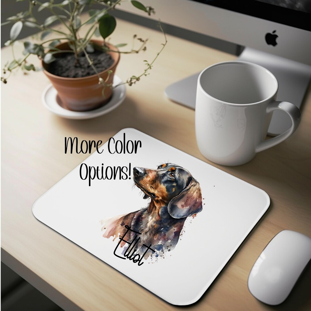 Daschund Mouse Pad Dog Mouse Pad Personalized Custom Gaming Mouse Pad ...