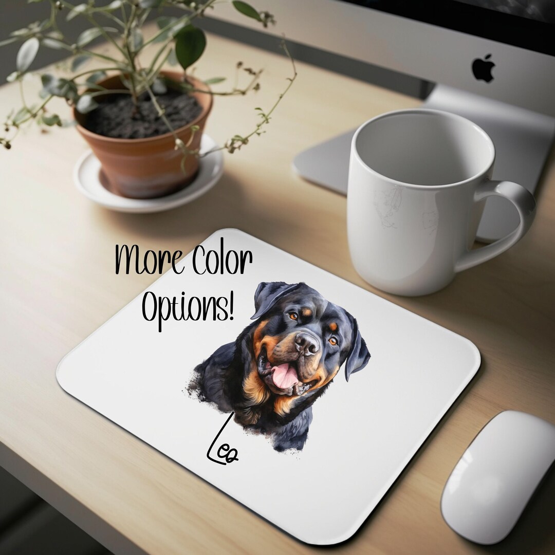 Rottweiler Pad Dog Mouse Pad Personalized Custom Gaming Mouse Pad ...
