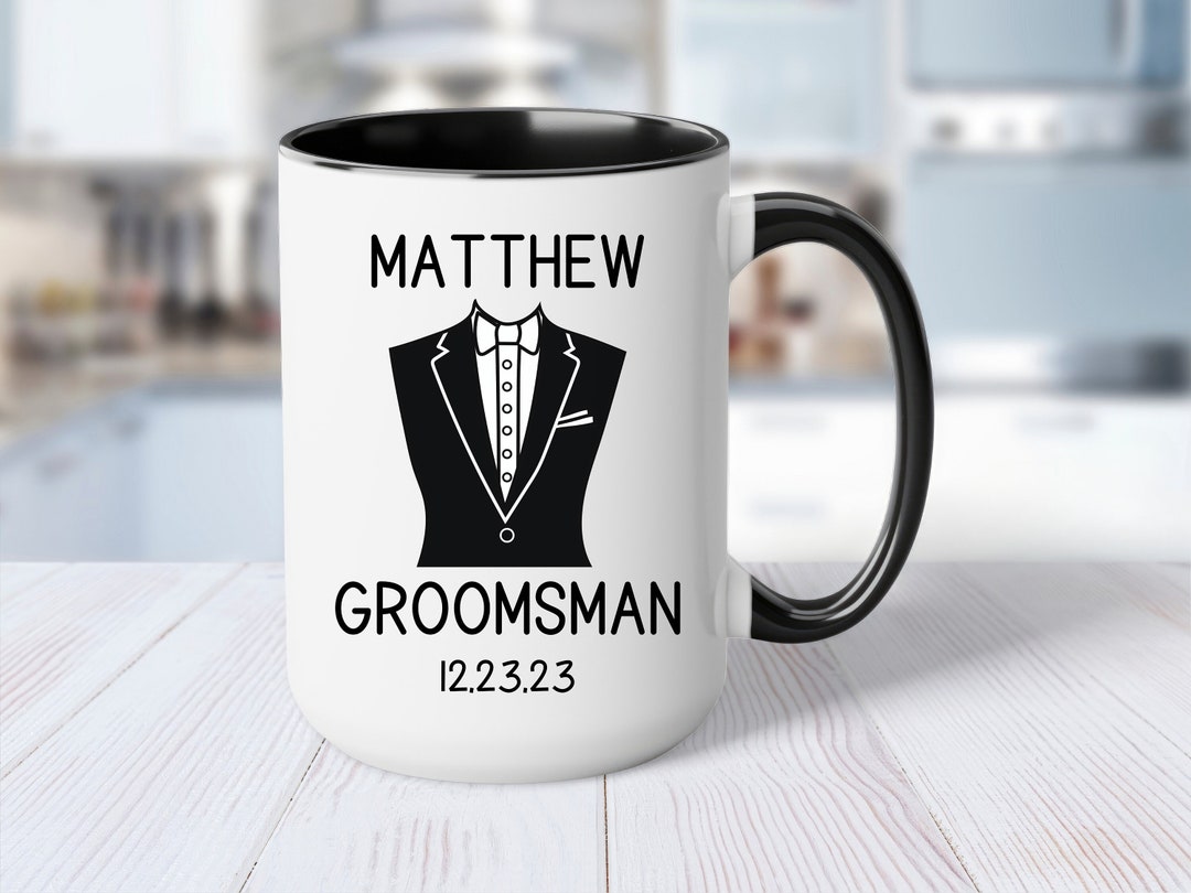 Best Man Mug Groomsman Mug Father of the Bridge Coffee Cup Groomsmen ...