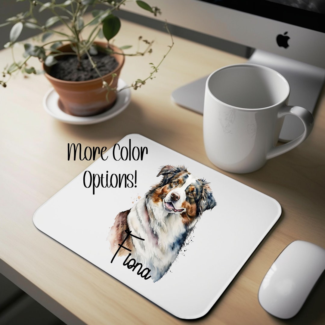 Australian Shepherd Mouse Pad Dog Mouse Pad Personalized Custom Gaming ...