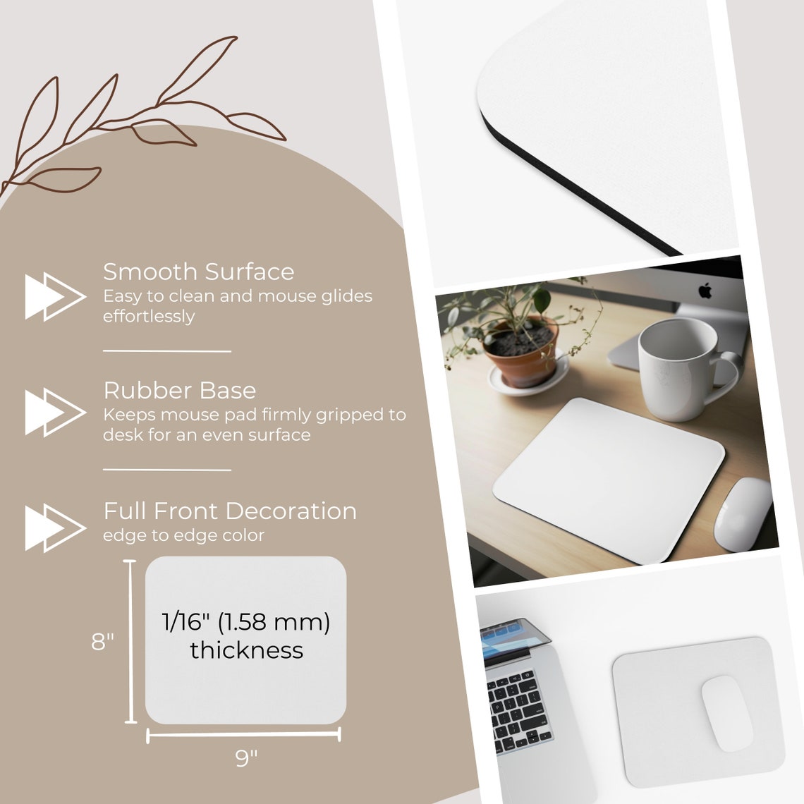 Orange Tabby Cat Mouse Pad Cat Mouse Pad Personalized Custom Gaming ...