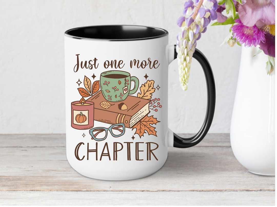 One More Chapter Books Mug Book Lover Cup Reading Mug Reading Gift for ...