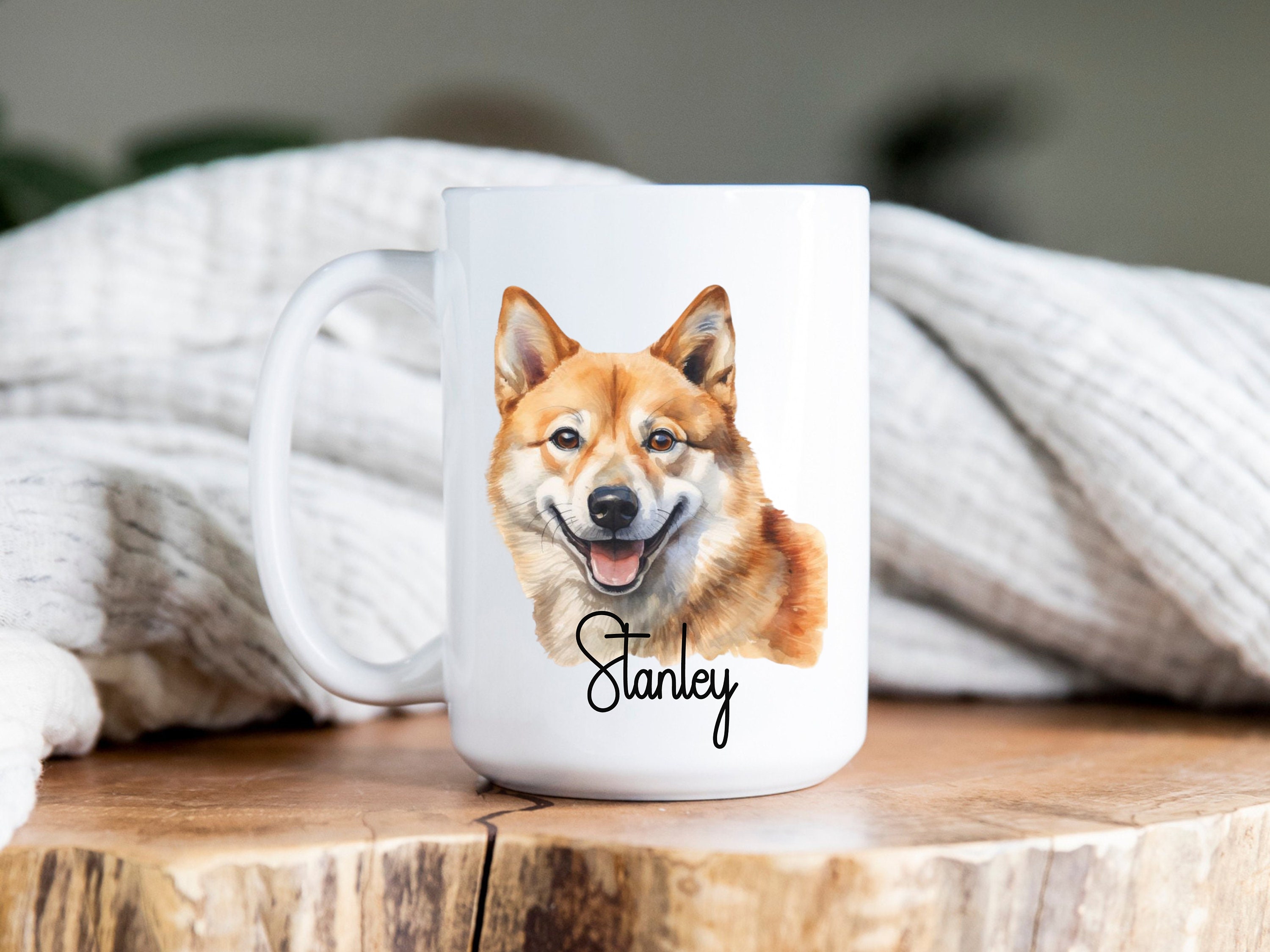 Personalized Shiba Inu Mug Shiba Inu Dog Lover Mug Dog Name Cup Custom ...
